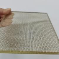 China Transparent Stainless Steel Wire Mesh Laminated Glass 10-100 Mesh High Tensile Strength for sale