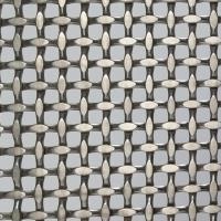 China Stainless Steel Architectural Woven Mesh Fabric Anti Brass Color For Custom Facades for sale