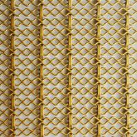 China Customized Gold Wire Mesh For Decoration Partition And Kitchen Cabinet for sale