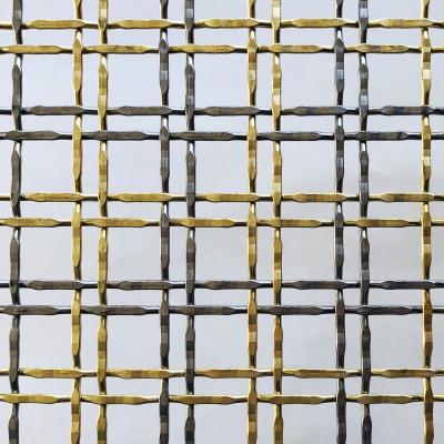 China Sophisticated Stainless Steel Metal Mesh Mesh Thickness 3.3mm for Cabinet Doors for sale