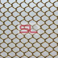 China Customized Brass Ring Mesh Curtain with 60% Open Area for Architectural Decoration for sale