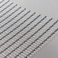 China Architectural Laminated Glass Embedded Stainless Steel Mesh ANSI Standard Unique Patterned Room Dividers for sale