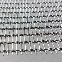 China Architectural Laminated Glass Embedded Stainless Steel Mesh ANSI Standard Unique Patterned Room Dividers for sale