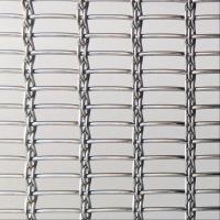 China Architectural Laminated Glass Embedded Stainless Steel Mesh ANSI Standard Unique Patterned Room Dividers for sale