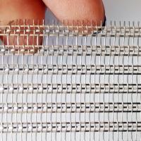 China Architectural Glass Laminated Stainless Steel Wire Mesh Woven For Modern Space Dividers And Wall Cladding for sale