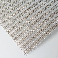 China Architectural Glass Laminated Stainless Steel Wire Mesh Woven For Modern Space Dividers And Wall Cladding for sale