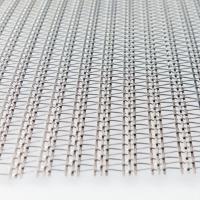 China Architectural Glass Laminated Stainless Steel Wire Mesh Woven For Modern Space Dividers And Wall Cladding for sale
