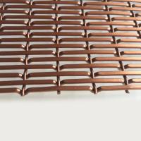 China Red Copper Color Aluminum Wire Mesh Diameter 1.5mm/2mm Wall Panels For Interior Room Partition for sale