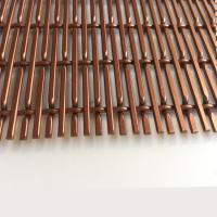 China Red Copper Color Aluminum Wire Mesh Diameter 1.5mm/2mm Wall Panels For Interior Room Partition for sale