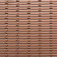 China Red Copper Color Aluminum Wire Mesh Diameter 1.5mm/2mm Wall Panels For Interior Room Partition for sale