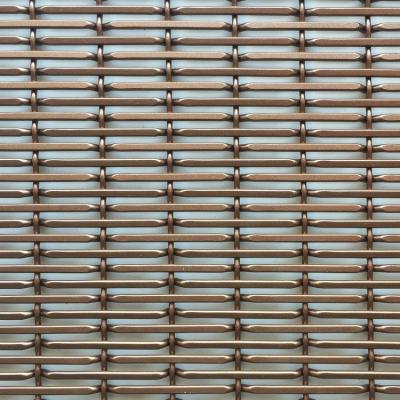 China Superior Economic Environmental Weft Pitch 17.5mm Decorative Woven Wire Mesh for sale