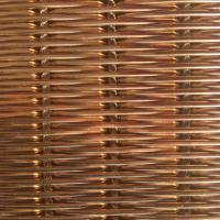 China Corrosion Resistant Round Decorative Woven Wire Mesh Beautiful Long Lasting Decoration for sale