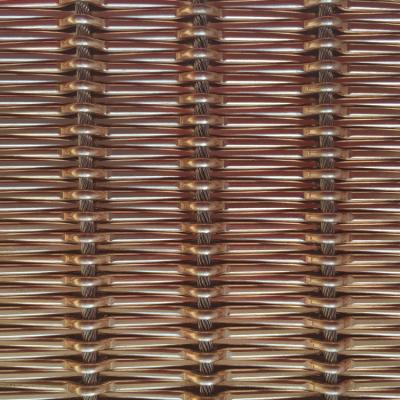 China Corrosion Resistant Round Decorative Woven Wire Mesh Beautiful Long Lasting Decoration for sale
