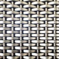 China Fine Door Decoration Decorative Woven Wire Mesh In Antique Brass Metal 30m-100m Length for sale