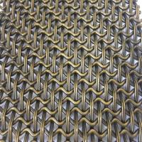 China 4.5mm Mesh Thickness Stainless Steel Decorative Wire Grilles For Metal Cabinet Doors for sale