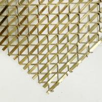 China 8.75kgs/m2 Decorative Wire Mesh Grilles With 49% Opening Area In Stainless Steel for sale