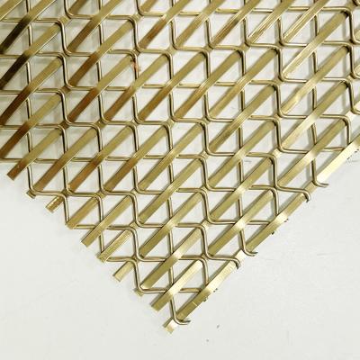 China 8.75kgs/m2 Decorative Wire Mesh Grilles With 49% Opening Area In Stainless Steel for sale