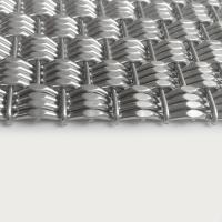 China Custom Designed Stainless Steel Metal Fabric Mesh For Large Scale Facade Cladding In Urban Commercial Buildings for sale