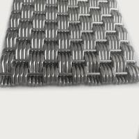 China Custom Designed Stainless Steel Metal Fabric Mesh For Large Scale Facade Cladding In Urban Commercial Buildings for sale