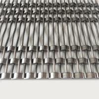 China Non Flammable Architectural Stainless Steel Metal Mesh Wire Grid Panels for Open Air Parking Facades and Ventilated Walls for sale