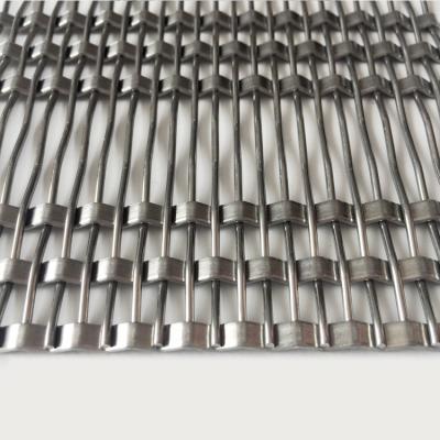 China Non Flammable Architectural Stainless Steel Metal Mesh Wire Grid Panels for Open Air Parking Facades and Ventilated Walls for sale