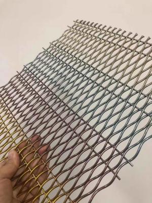 China 18mm Warp Pitch Aluminum Decorative Wire Mesh Grilles For Cabinet Doors for sale