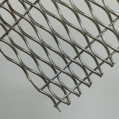 China Customization Residential Decorative Woven Wire Mesh 18mm Weft Pitch for sale