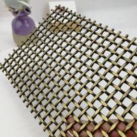 China ISO9001 Certified Decorative Woven Wire Mesh Easy To Clean Design 10mm Flat Pitch for sale