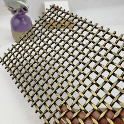China ISO9001 Certified Decorative Woven Wire Mesh Easy To Clean Design 10mm Flat Pitch for sale