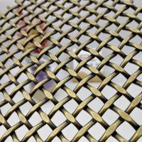 China Flat Pitch 10mm Decorative Woven Wire Mesh With Flat Diameter Of 1.5×3.5mm And Weight Of 8.6 Kgs/m2 for sale
