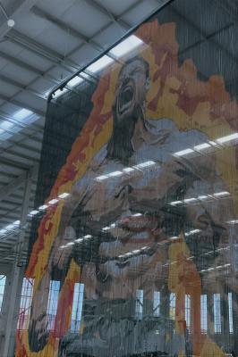 China Measures 90x210cm Chain Link Wire Mesh Curtain Size  for Commercial Security Barriers for sale