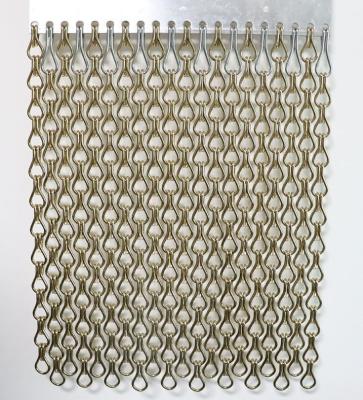 China Easy Installation and Good Ventilation Aluminium Chain Fly Screen with Rails And Other Fittings Included for sale