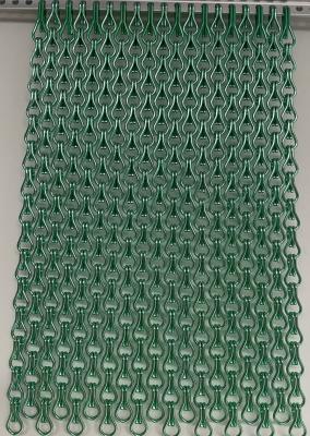 China High Strength Aluminium Chain Fly Screen Designed to Meet Industrial Safety Standards for sale
