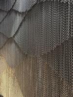 China Measures 90x210cm Chain Link Wire Mesh Curtain Size  for Commercial Security Barriers for sale