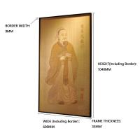 China Custom Light & Shadow Metal Mesh Wall Art Portrait Decorative Panel for sale