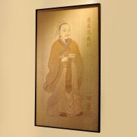 China Custom Light & Shadow Metal Mesh Wall Art Portrait Decorative Panel for sale
