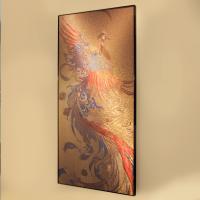 China Artistic Metal Mesh Feature Wall - Customized Phoenix Interior Decoration for sale