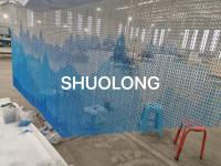 China Measures 90x210cm Chain Link Wire Mesh Curtain Size  for Commercial Security Barriers for sale