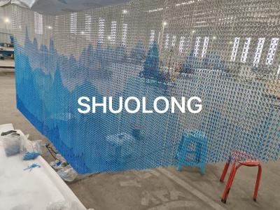 China Measures 90x210cm Chain Link Wire Mesh Curtain Size  for Commercial Security Barriers for sale