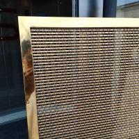 China Customized Architectural Metal Mesh Round Width Customized for Modern Building Facades Interior Design and Exterior Applications for sale