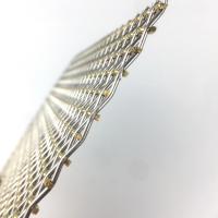China Architectural Decorative Metal Wire Mesh Stainless Steel Copper for Partition Screen Cabinet Cladding Facade for sale