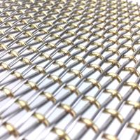 China Architectural Decorative Metal Wire Mesh Stainless Steel Copper for Partition Screen Cabinet Cladding Facade for sale