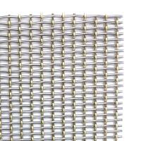 China Architectural Decorative Metal Wire Mesh Stainless Steel Copper for Partition Screen Cabinet Cladding Facade for sale