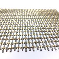 China Architectural Decorative Metal Wire Mesh Stainless Steel Copper for Partition Screen Cabinet Cladding Facade for sale