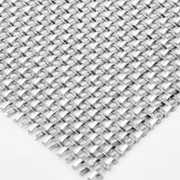 China Architectural Woven Metal Mesh Flat Wire Weave for Partition Wall Ceiling Decoration for sale