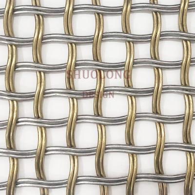 China Custom Size and Color Architectural Woven Wire Mesh Uniform Weave Durable for sale