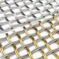 China Custom Size and Color Architectural Woven Wire Mesh Uniform Weave Durable for sale