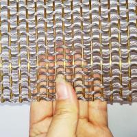 China Flexible Rollable Panel Decorative Woven Wire Mesh 5.2kg per Sqm Weight for sale