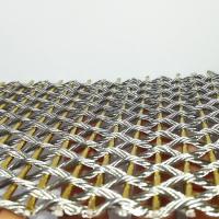 China Flexible Rollable Panel Decorative Woven Wire Mesh 5.2kg per Sqm Weight for sale