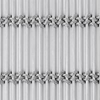 China Dense 6mm Rod Grid Decorative Woven Wire Mesh 42% Open Area 7mm Thick for sale